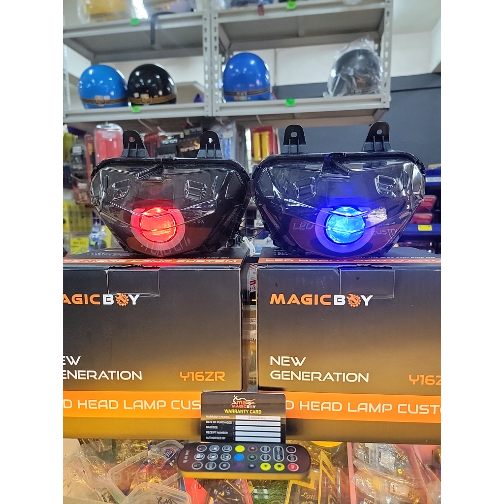 YAMAHA Y16 Y16ZR (100% ORIGINAL MAGICBOY) REMOVE CONTROLLER FRONT LED HEAD LAMP CUSTOM C1 APP ...