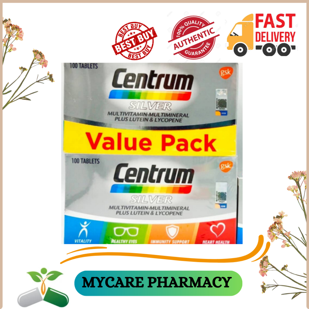 Centrum Silver Multivitamin-Multimineral Plus Lutein Healthy Eyes ...