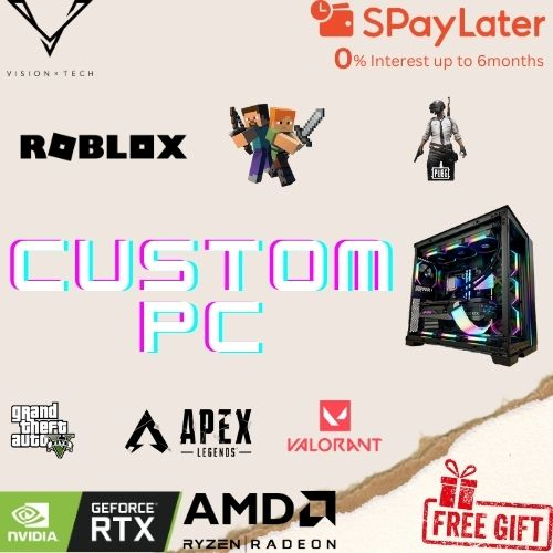 FULL SET BUDGET GAMING PC / CUSTOM PC / INTEL / RYZEN / AMD/ NVIDIA RTX ...