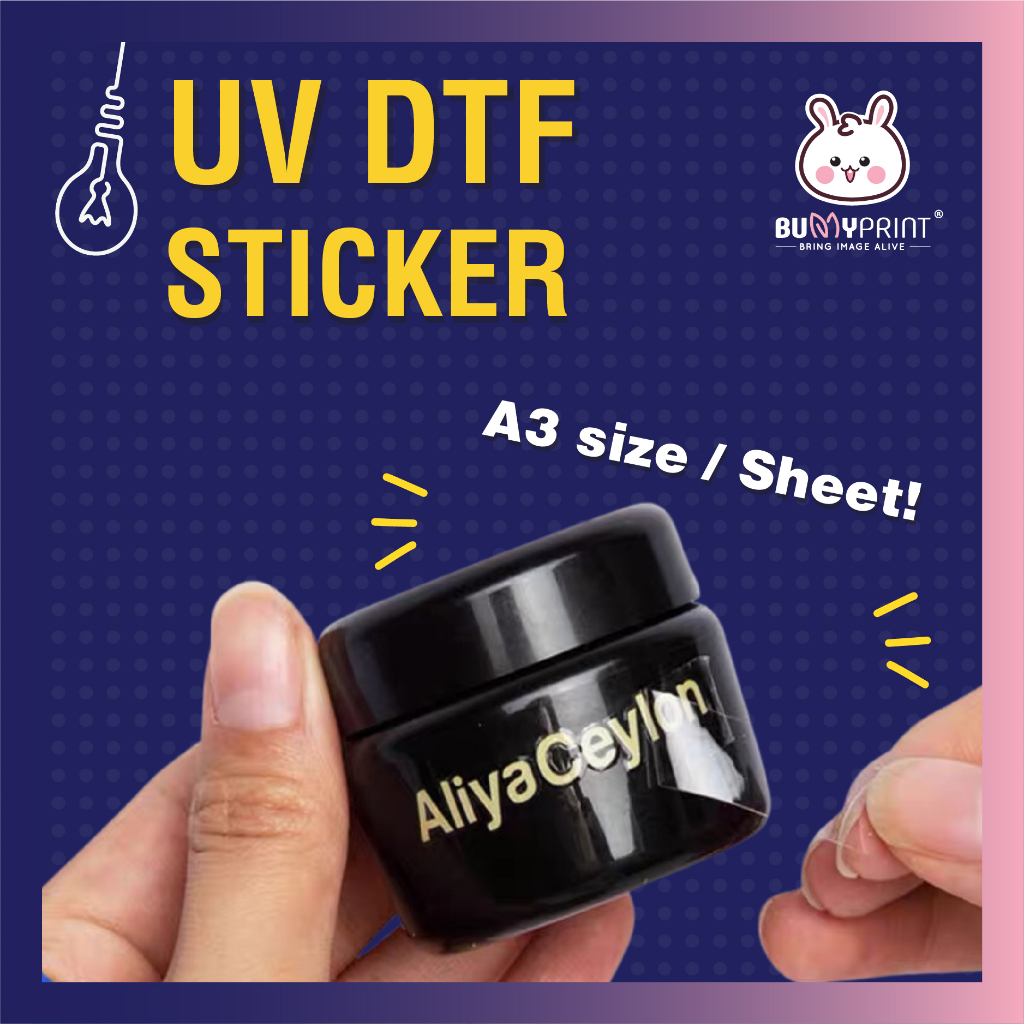 Sticker UV DTF - UV Crystal Sticker - UV转印贴纸 | Shopee Malaysia