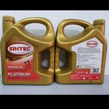 SINTEC SAE 5W-40 FULLY-SYNTHETIC ENGINE OIL 4 LITER (RM145/1PCS)(1BOX ...