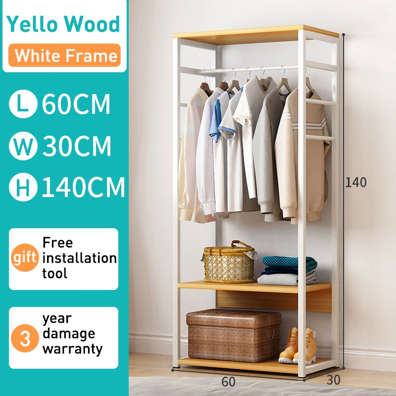 DO Cloth Wardrobe Cabinet Almari Rak Baju Metal Wardrobe Storage ...