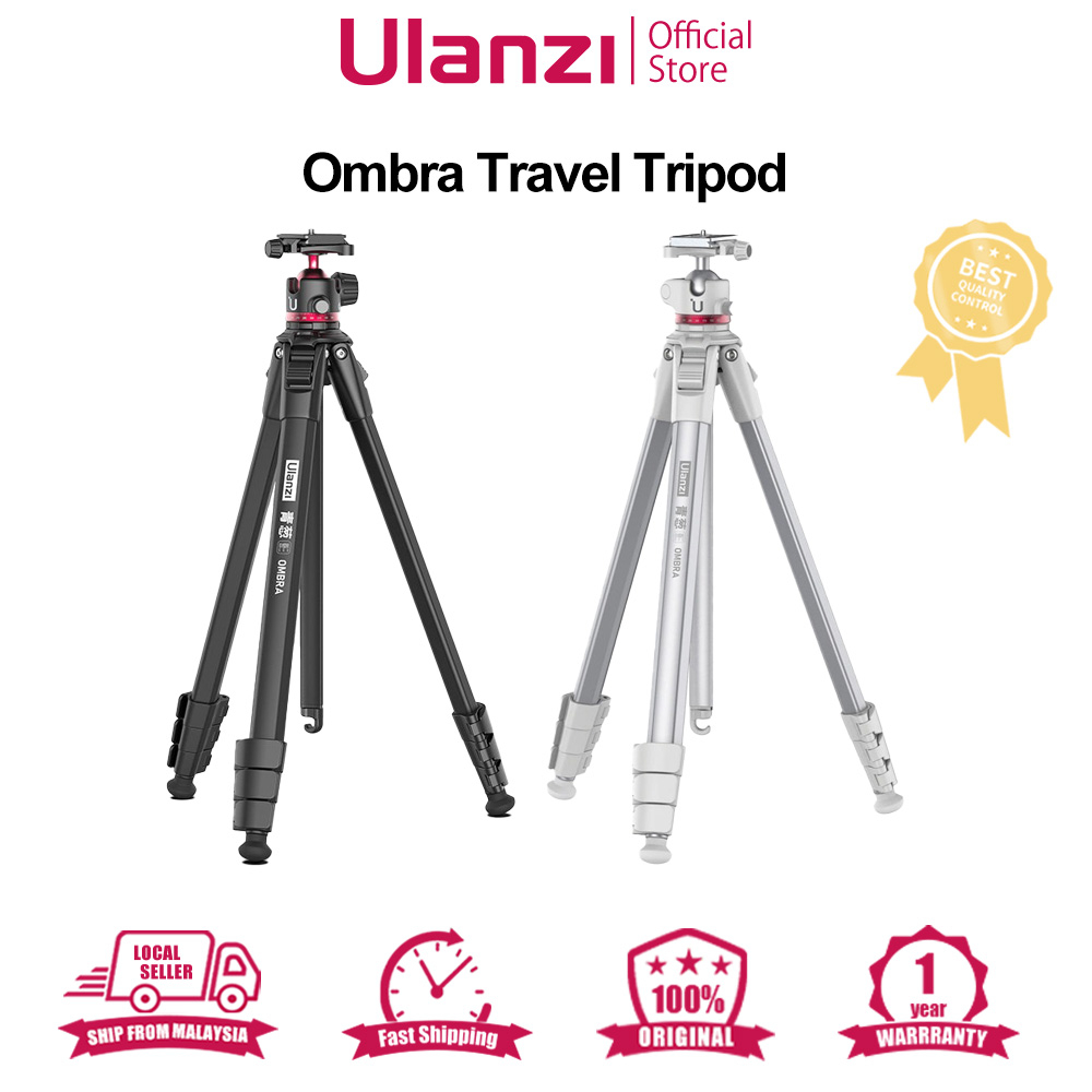 Ulanzi Ombra Travel Tripod (Black/White) | Shopee Malaysia