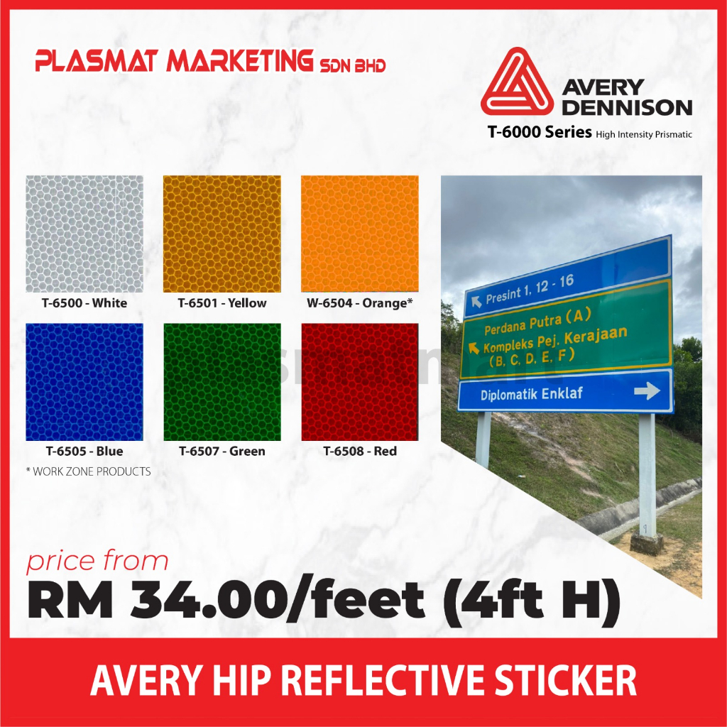AVERY HIP REFLECTIVE STICKER (LOOSE) | Shopee Malaysia