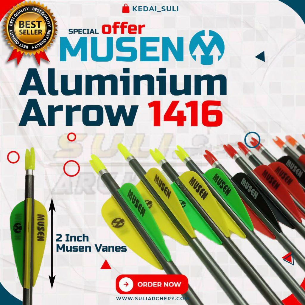 MUSEN ALUMINIUM ARROW (MINIMUM 6 PCS) | Shopee Malaysia