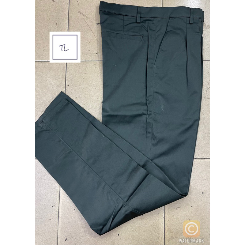 Secondary school long pant (green)(no elastic) | Shopee Malaysia
