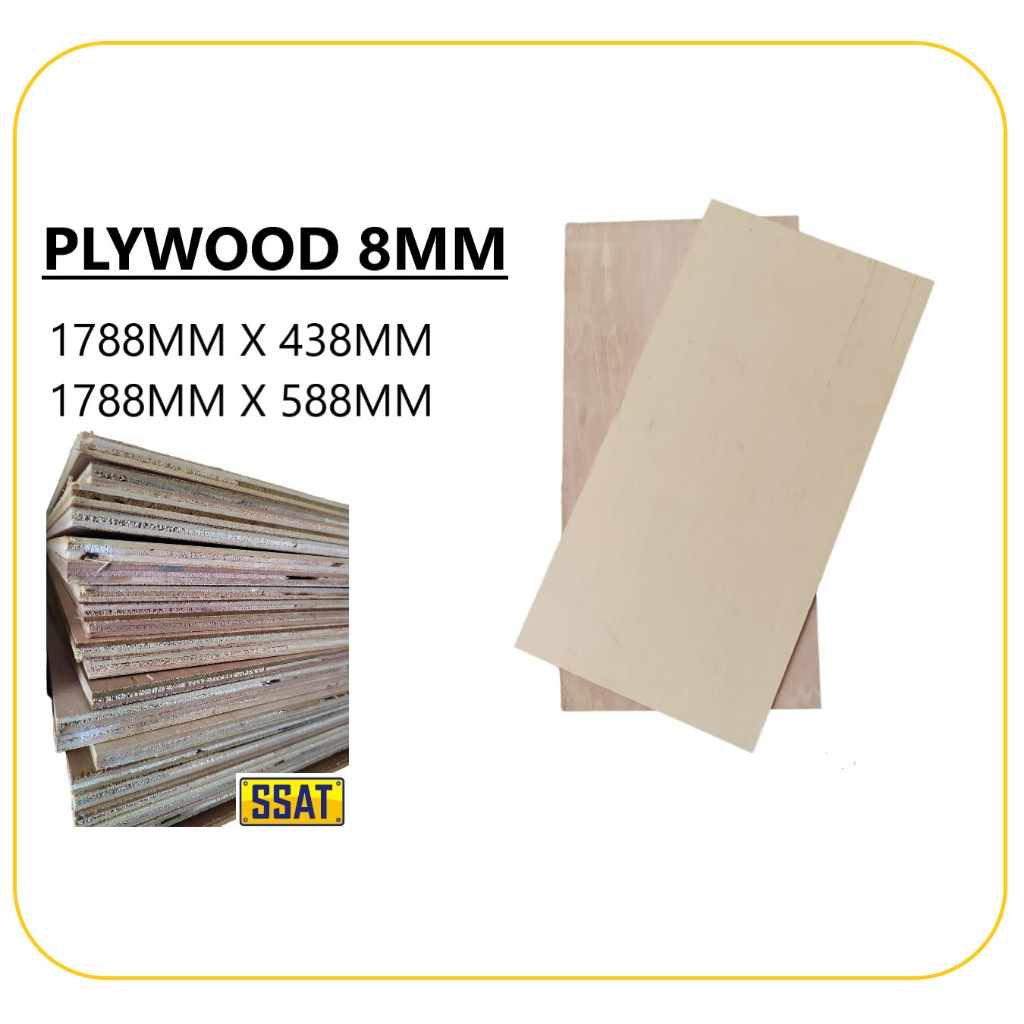 PLYWOOD 8MM 1788 X 438MM / 1788 X 588MM | Shopee Malaysia