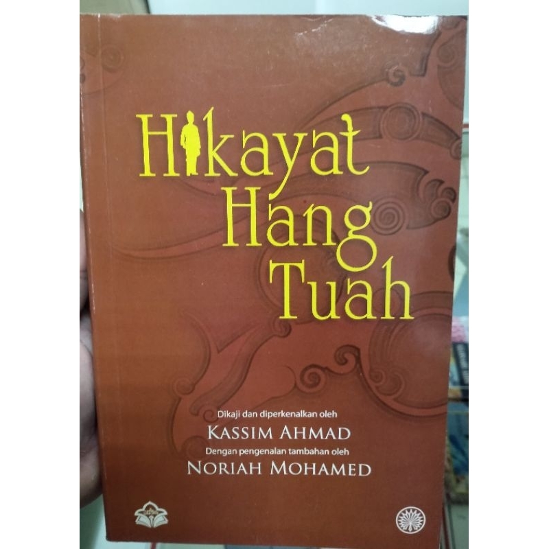 Buku Hikayat Hang Tuah Kassim Ahmad Shopee Malaysia