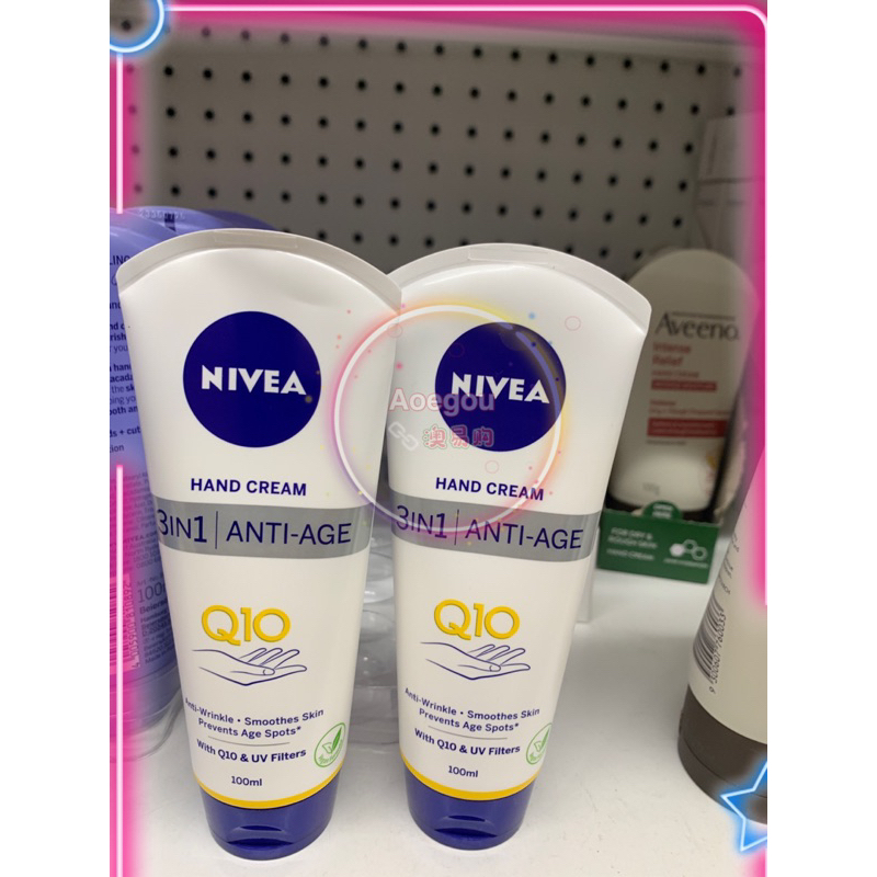 Nivea 3 In 1 Anti Age Care Hand Cream Enriched With Q10 100ml(Use within 12 months after opening ...