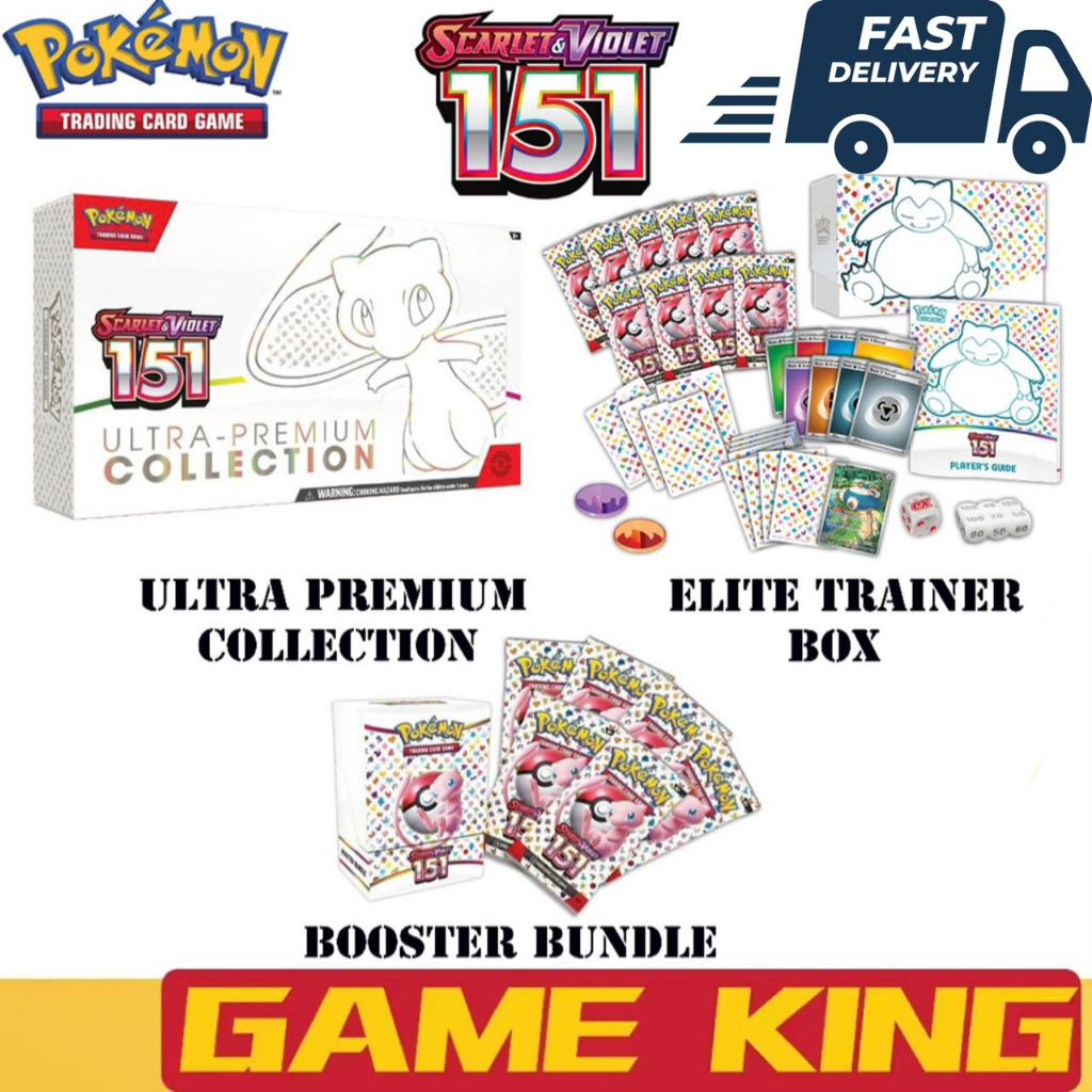 Pokemon TCG Scarlet & Violet SV 3.5 Pokemon 151 Elite Trainer Box ...