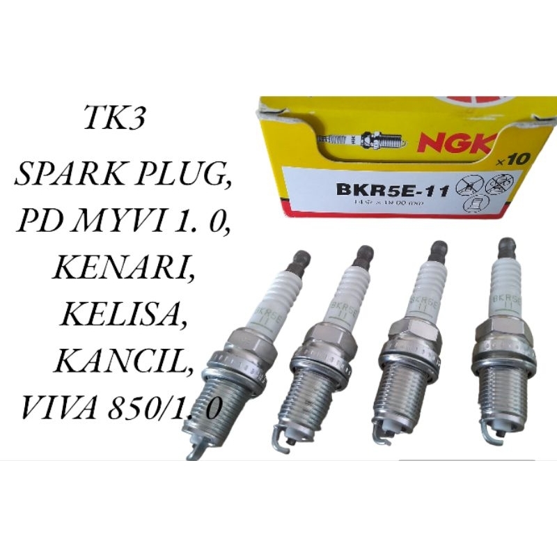 SPARK PLUG NGK(BKR5E11), PERODUA MYVI 1. 0, KENARI, KELISA, KANCIL ...