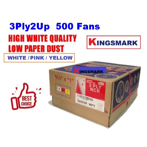 3Ply2Up COLOR ( WHITE ,PINK ,YELLOW ) Computer Form NCR 500 Fans ...