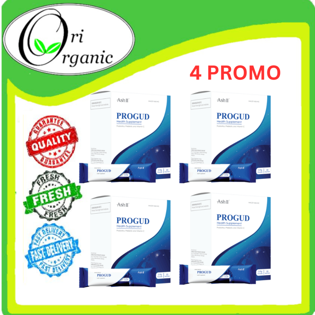 【VEGAN PROBIOTIC】4x ASH II PROGUT PROBIOTIC 3.9g x 20sachet Exp 2/2027 ...