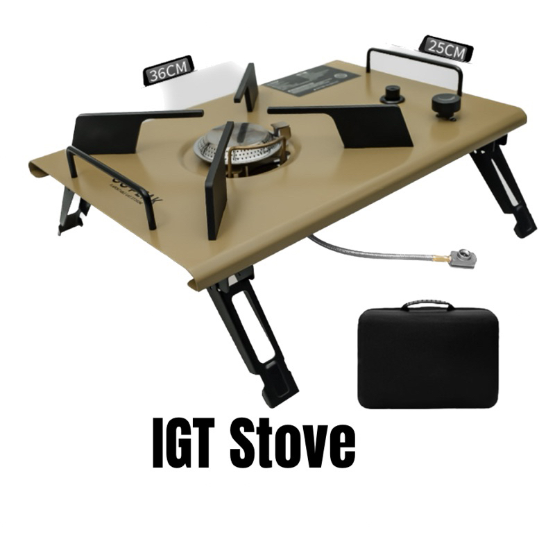 🔥Ready Stock🔥 Camping IGT Stove 4000W Stainless Steel Portable Gas Stove IGT Modular Outdoor ...