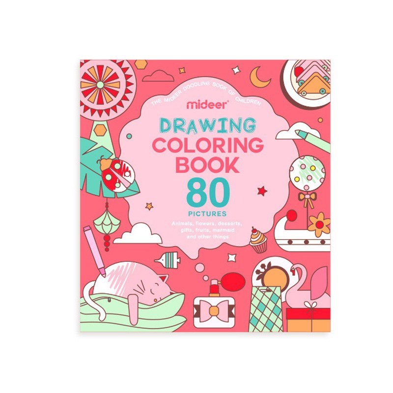 Drawing Coloring Book - Pink Girl (80 Picture) | Shopee Malaysia