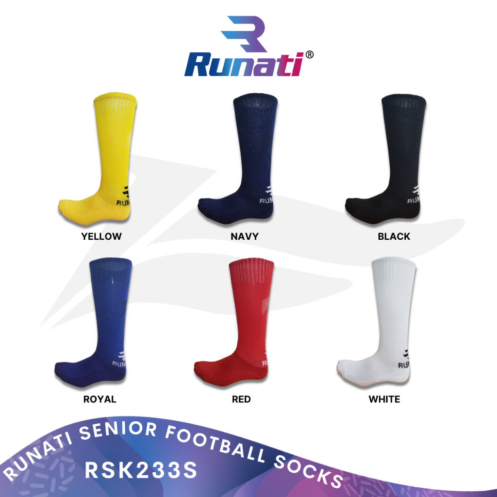 Runati Senior Soccer Sports Socks Long Socks Dewasa Stoking Panjang ...