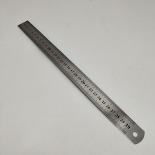 30CM Stainless Steel Metric Ruler Pembaris Keluli / Pembaris Besi Stainless Steel Ruler 0.35mm ...