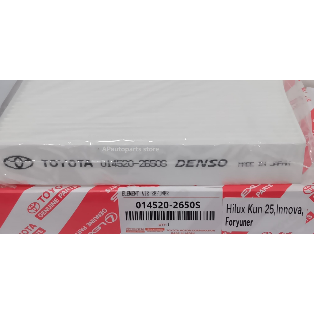 AIR COND FILTER 014520-2650s for TOYOTA HILUX KUN25 KUN26 SLANTING ...