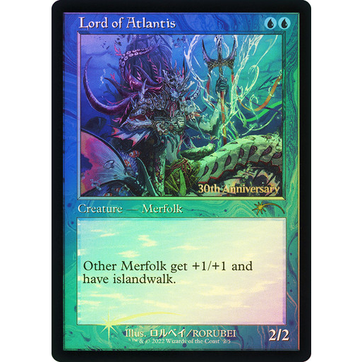 MTG Lord of Atlantis (Magic 30th anniversary retro Foil) | Shopee Malaysia