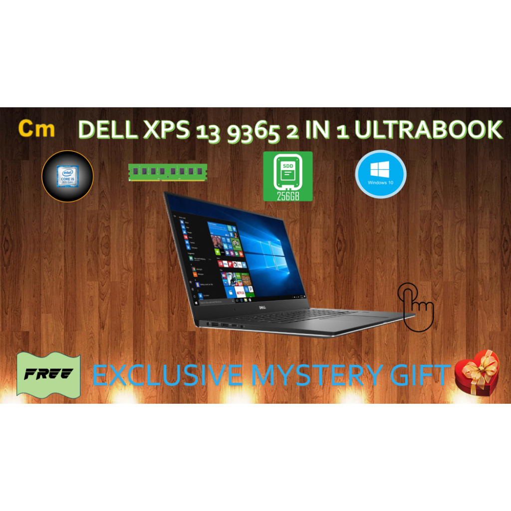 Dell XPS 13 2-in-1/i5-8th Gen/16GB RAM/256GB SSD/13.3 inch Touchscreen 360°, Windows 10 Pro ...