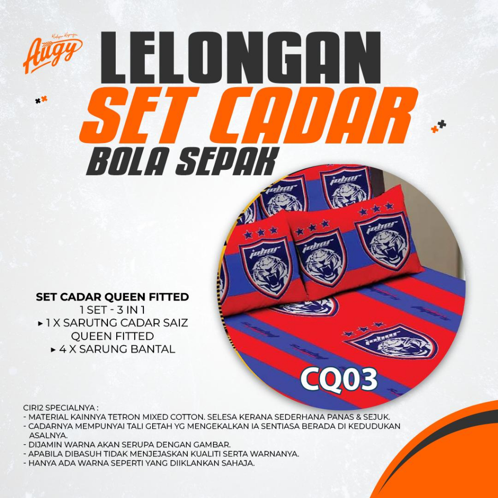 Set Cadar Bola Sepak (CQ03) - Johor (Merah) | Shopee Malaysia