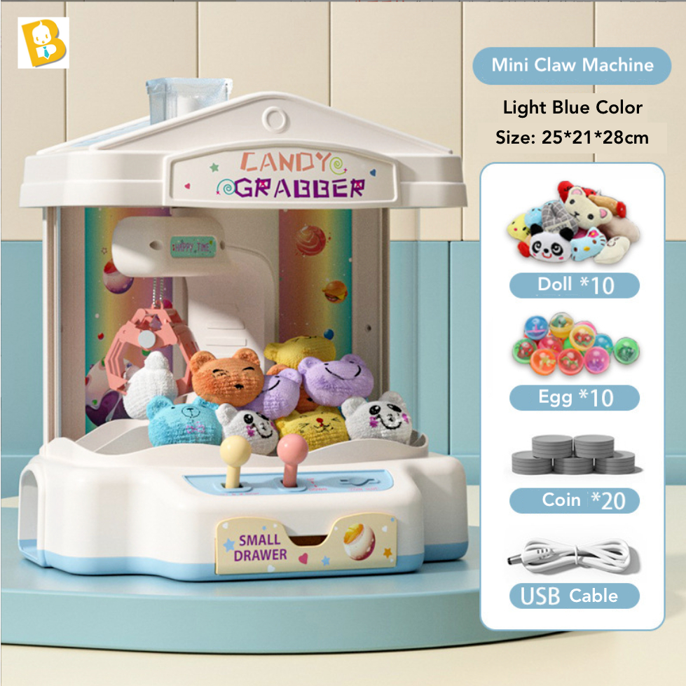 BabyBoss Doll Catcher Claw Machine Arcade Game and Candy Small Prize ...