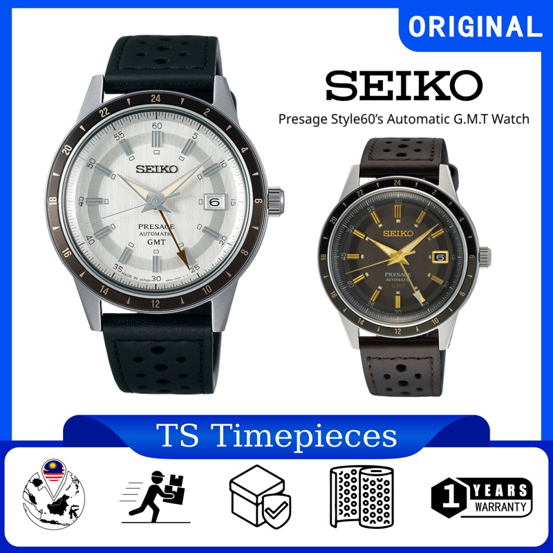 SEIKO Presage Style 60’s Automatik G.M.T Watches SSK011 / SSK013 ...