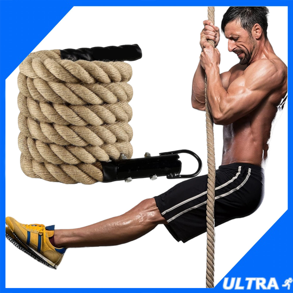 Climbing Rope 3m 300cm Strength Training Crossfit Climb Exercises Grip ...