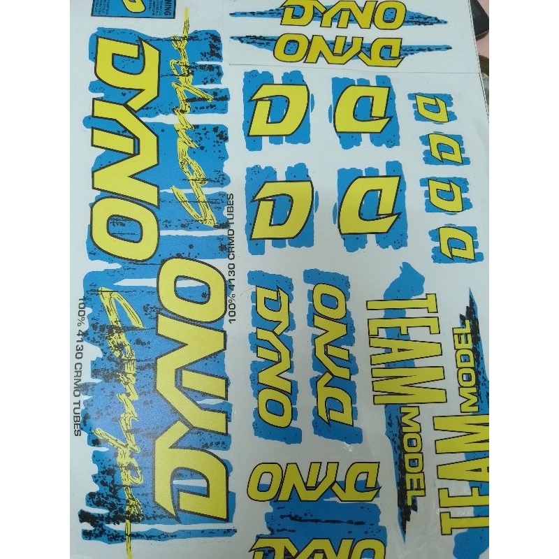 BMX Dyno Compe Team Model Decal Transparent Printed Sticker | Shopee ...