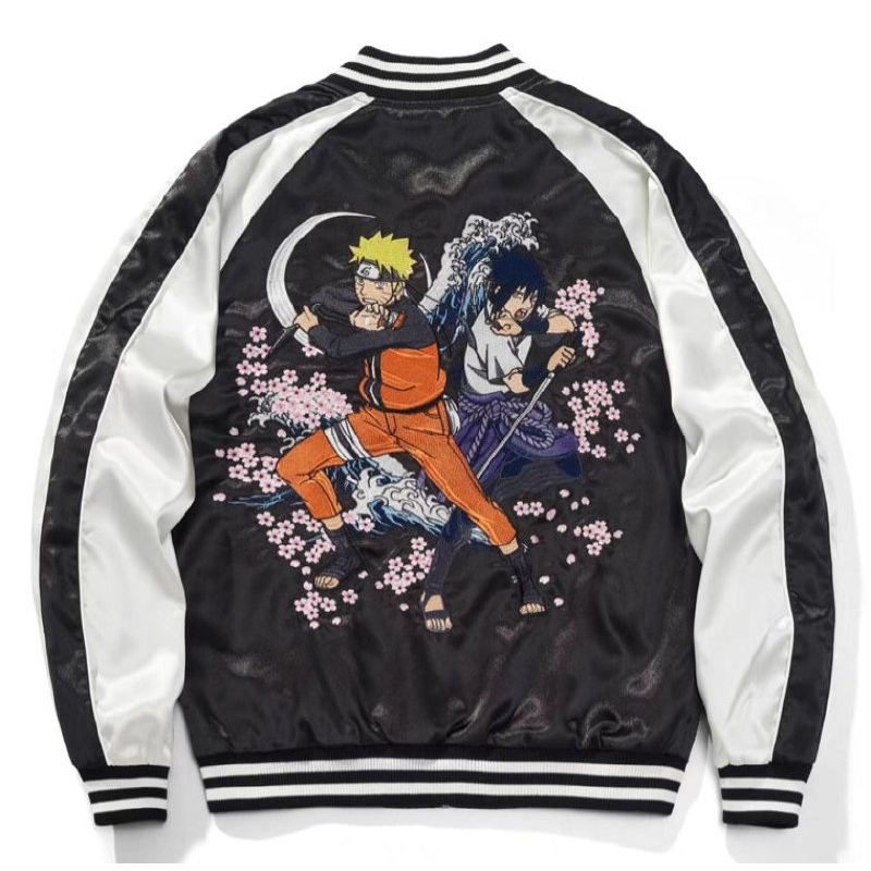 (BRAND NEW & ORIGINAL) Naruto & Sasuke Non-Reversible Sukajan Jacket ...