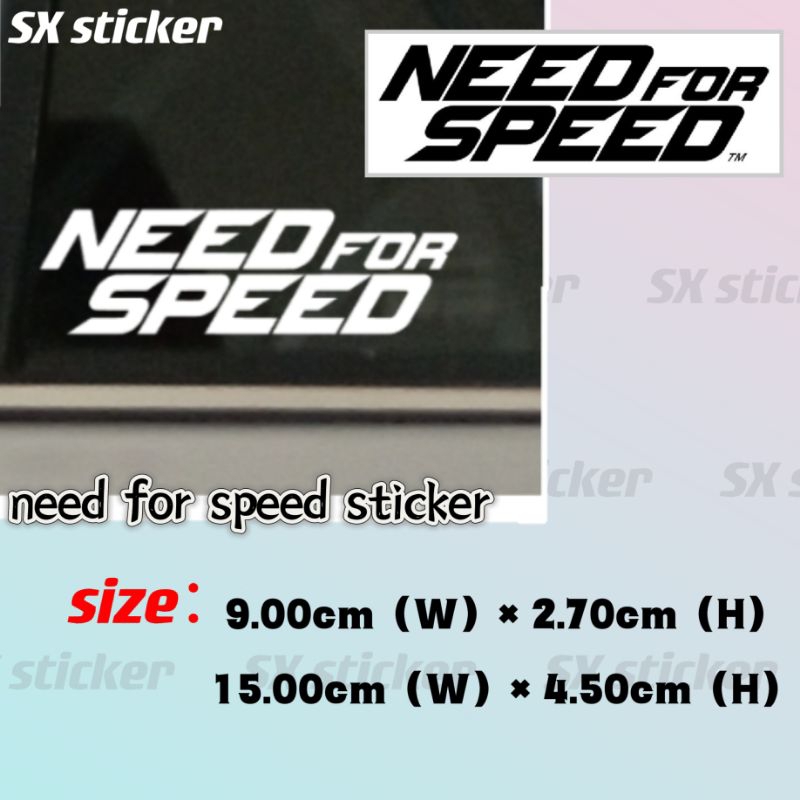 need for speed logo cutting sticker | Shopee Malaysia