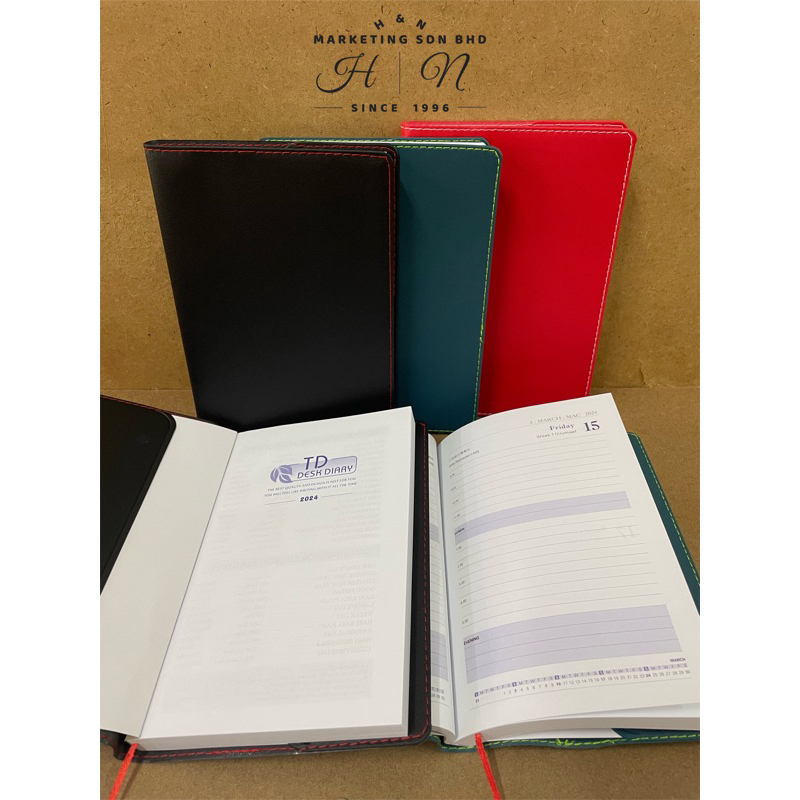 [READY STOCK] NEW YEAR 2024 Desk Diary (5x7inch) 1 Day 1 Page Daily ...