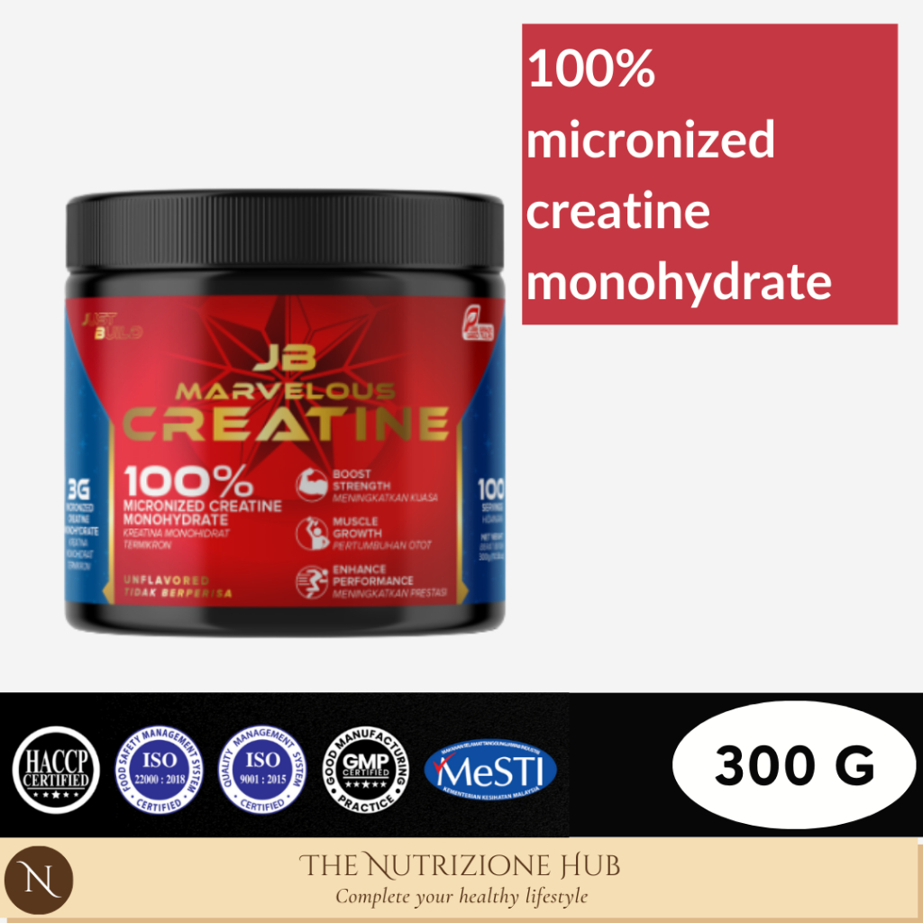 Just Build | Marvelous Creatine, 300 g (100 servings) | Shopee Malaysia