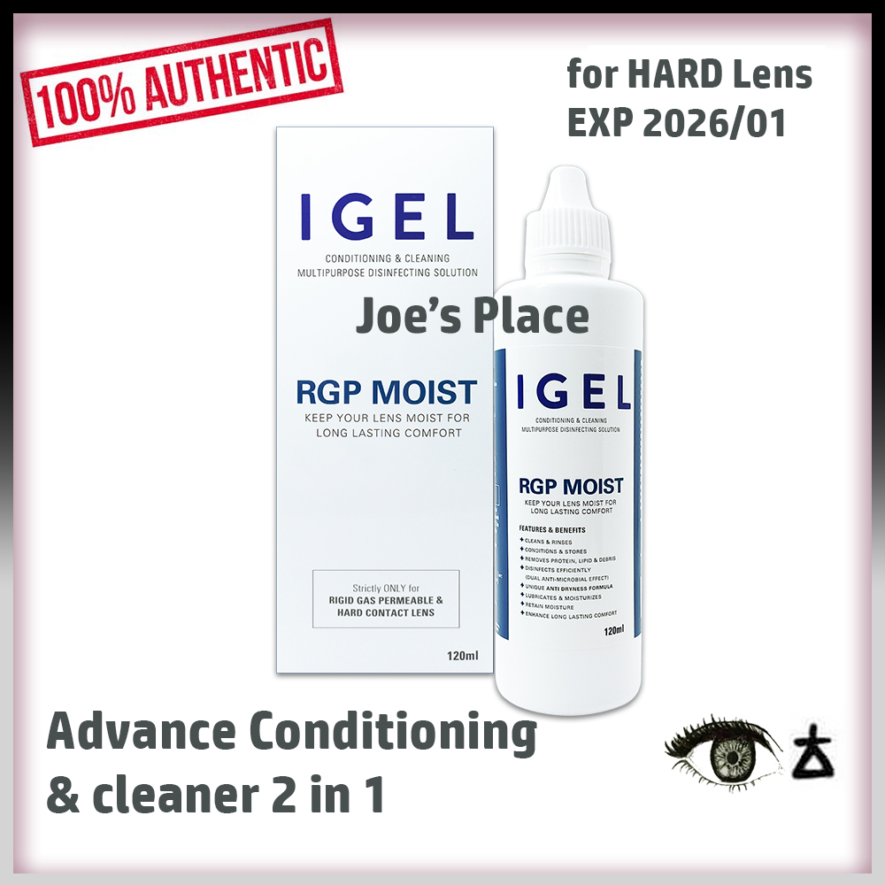 IGEL RGP Solution Conditioning & Cleaning Solution 120ml Ready stock ( for RGP lens ) EXP 2026/ ...