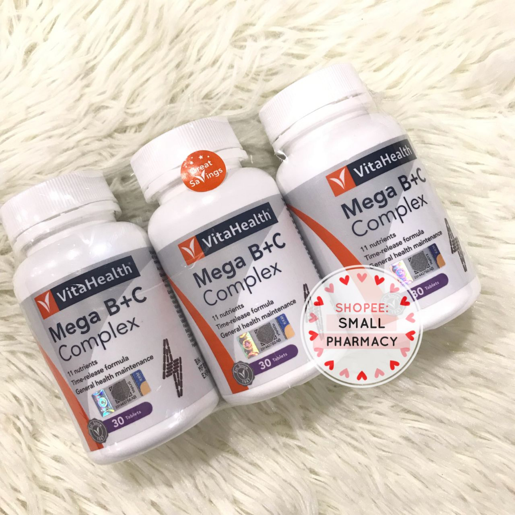 Vitahealth Mega Vitamin B+C Complex 30s x 3 019706 (exp 04/2025) | Shopee Malaysia