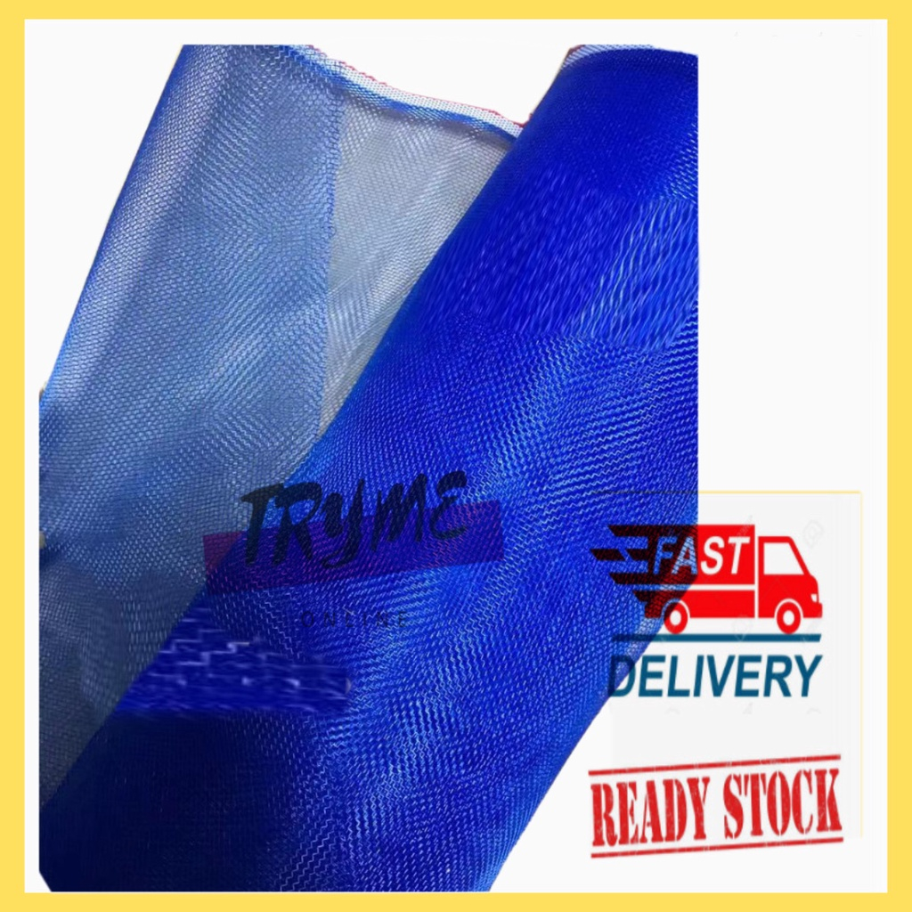 GULUNG Jaring Sangkar Biru Bela Bernih Ikan Pukat Biru/Fish Net/Jaring ...