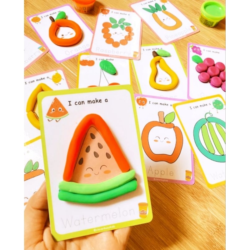 [Laminated] 4R SIZE PLAYDOUGH MAT busy book & quiet book for kid early ...