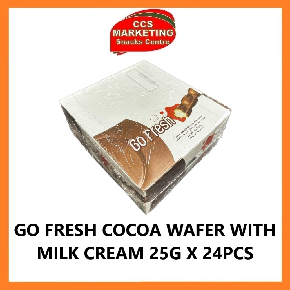 CCS Vip Cocoa Coated Wafer With Cocoa Cream / Go Fresh Cocoa Wafer With ...