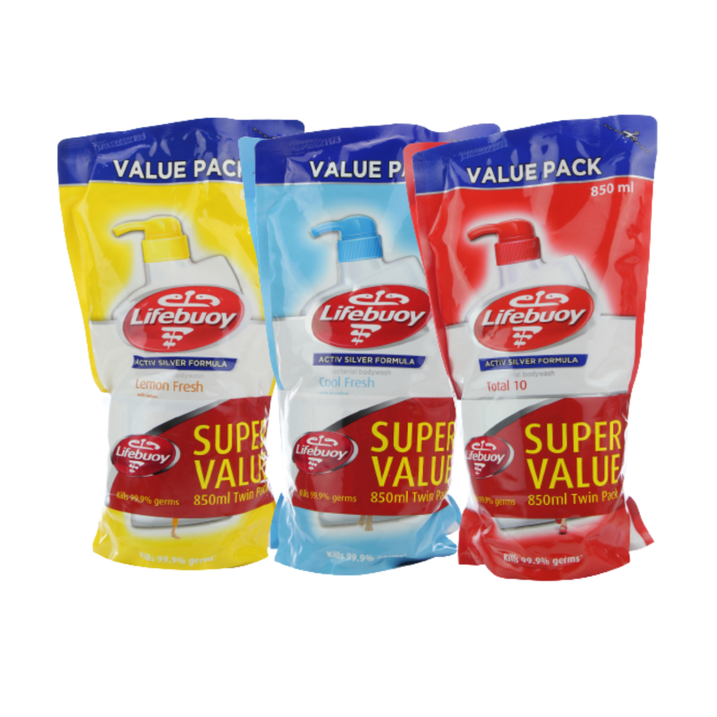 Lifebuoy Antibacterial Bodywash Twin Pack Refill (2 x 850ml) - 3 ...