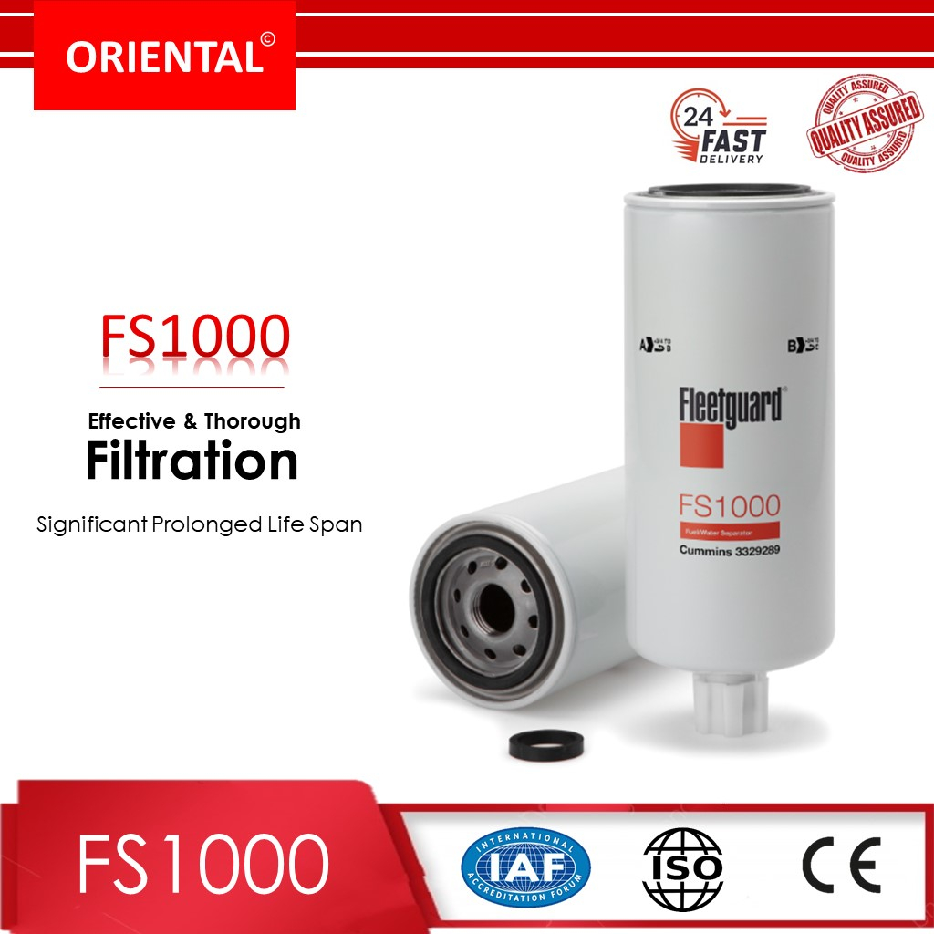 Fleetguard FS1000 Fuel Filter | FS1001 Fuel Filter | FS1009 Fuel Filter ...