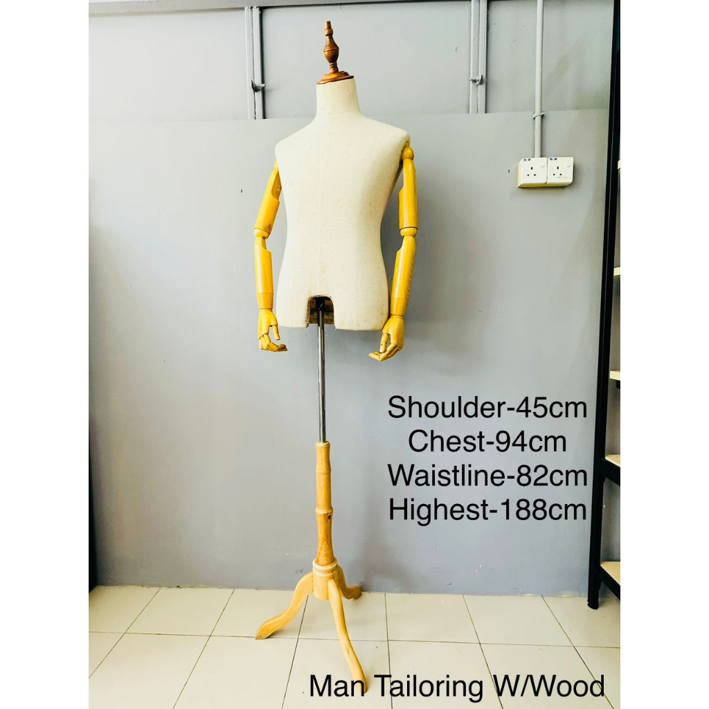 TAILORING MAN MANNEQUIN W/WOODEN LEG/BOUTIQUE MAN DISPLAY TAILORING/MEN ...