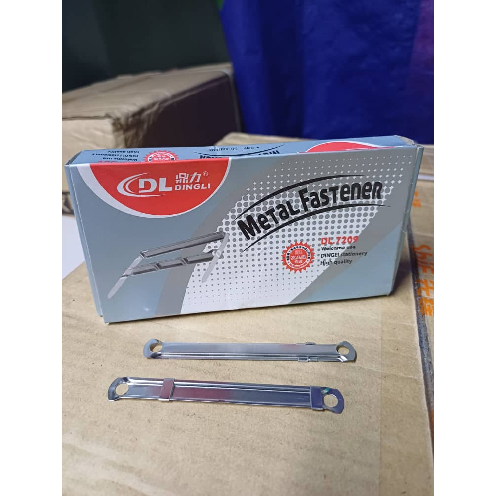 Paper Fasterner Metal 50pcs per box DL7209 | Shopee Malaysia