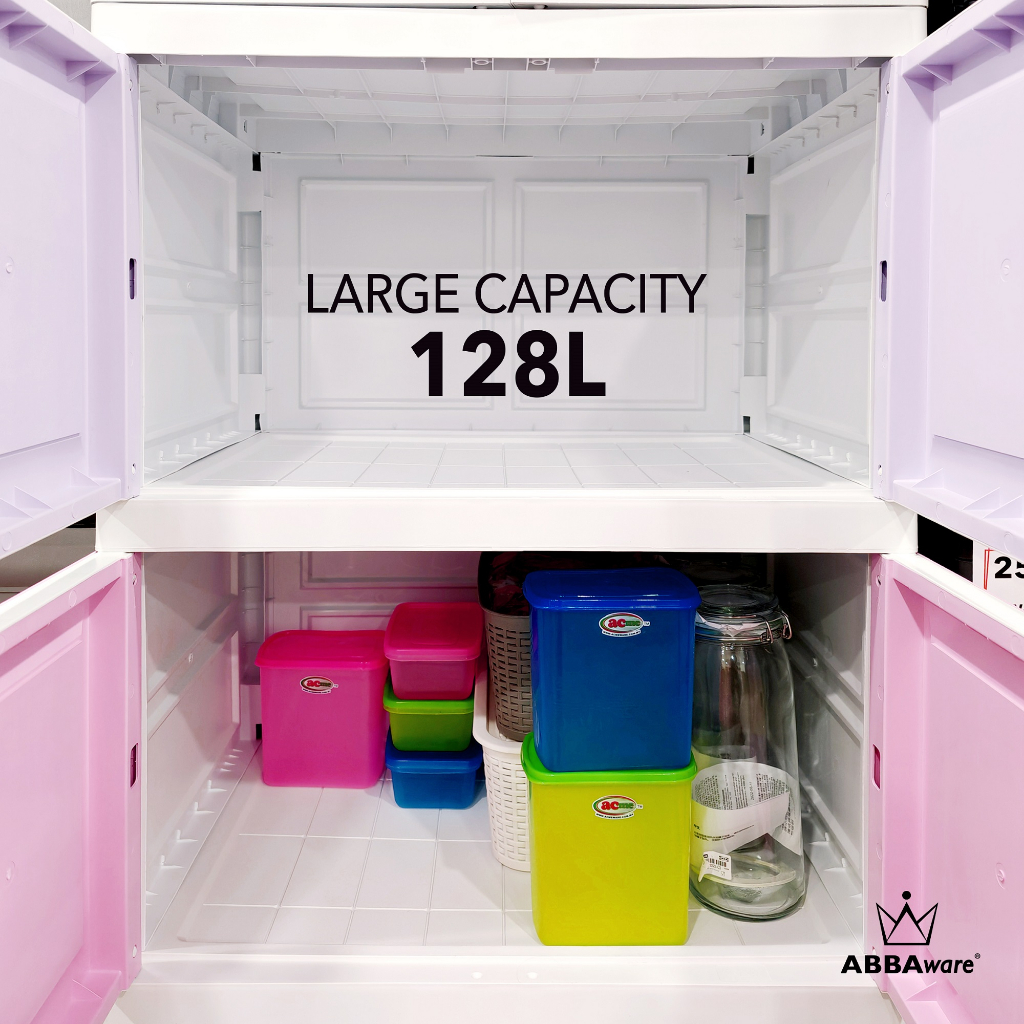 Abbaware Wardrobe Wooden design / Almari Baju/ Storage Cabinet/ Drawer ...