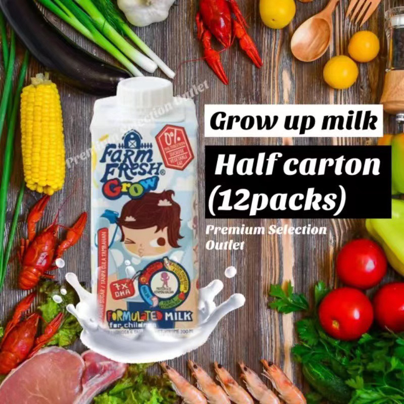 Farm Fresh Grow Up Milk 200ml x 12packs (Half carton) | Shopee Malaysia