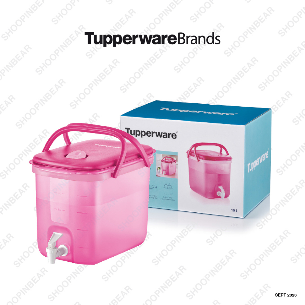 🔥ON DEMAND🔥Tupperware Water Wonder All Pink Blue 10L Set with Modular ...