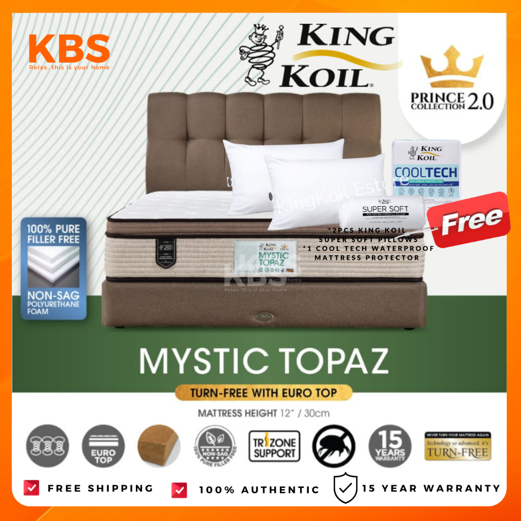 (FREE Shipping) 100% Authentic King Koil Prince 2.0 Mystic Topaz ...
