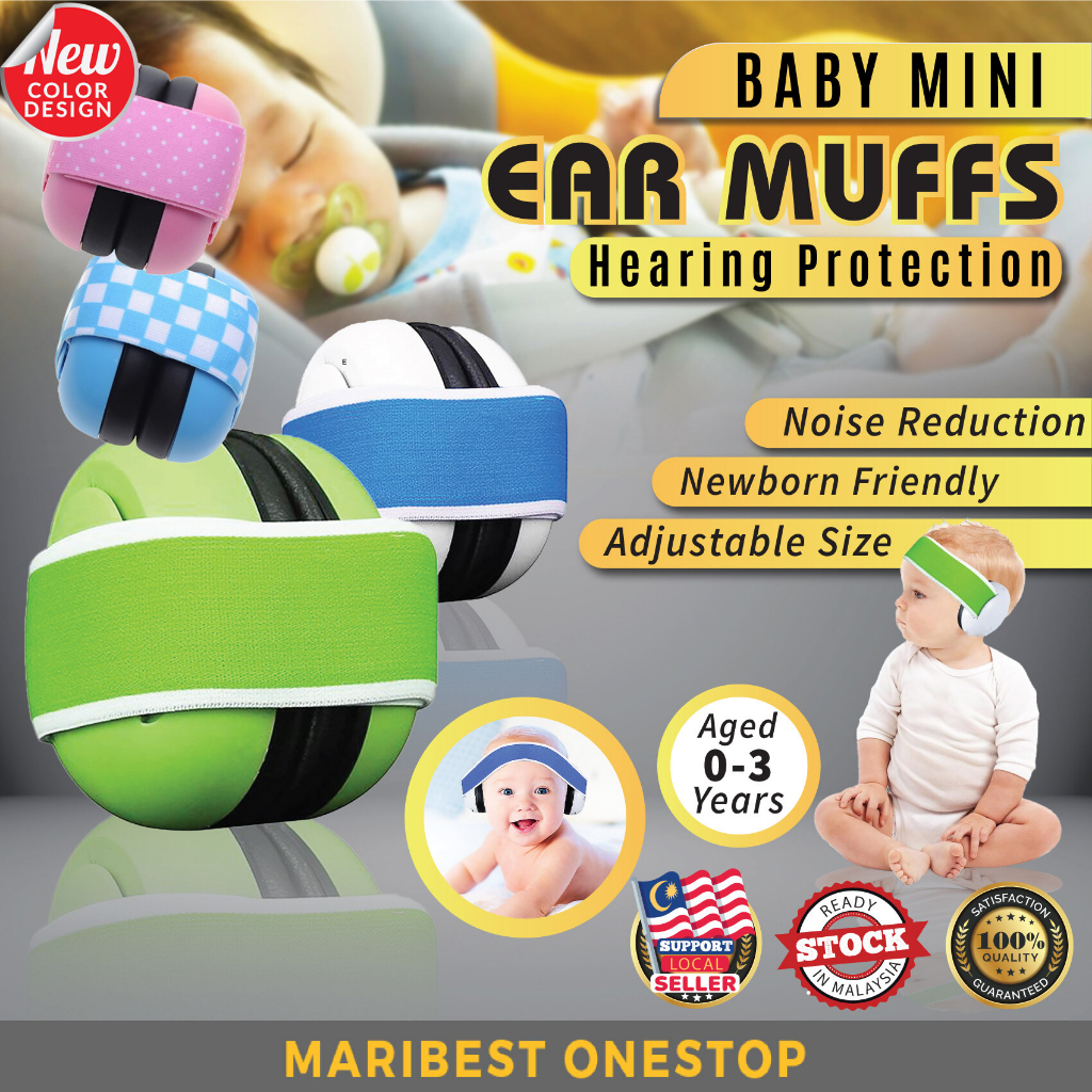 Baby Newborn Infant Mini Ear Muffs Anti Noise Reduction Cancellation ...