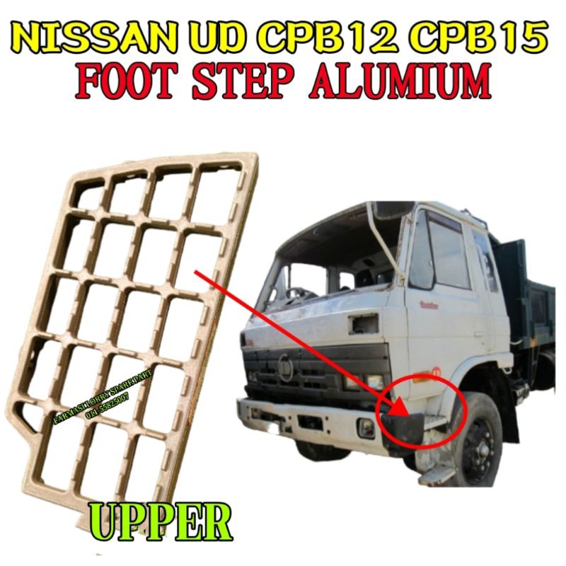 NISSAN UD CPB12 CPB15 FOOT STEP ALUMIUM UNTUK LORRY MIXER TRUCK TRAILER ...