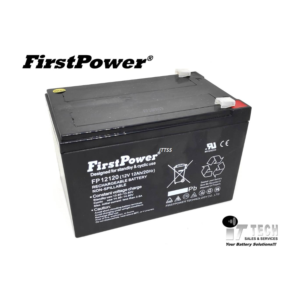 PREMIUM FIRSTPOWER GP BIG POWER 12V 12AH PREMIUM SEALED LEAD ACID ...