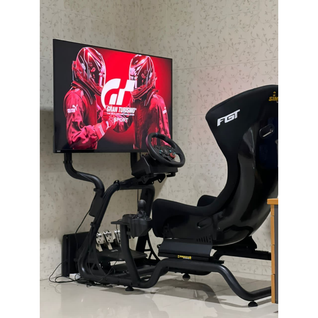SIMMATCH PREMIUM RACING SIMULATOR COCKPIT SEAT Full Set Racing ...